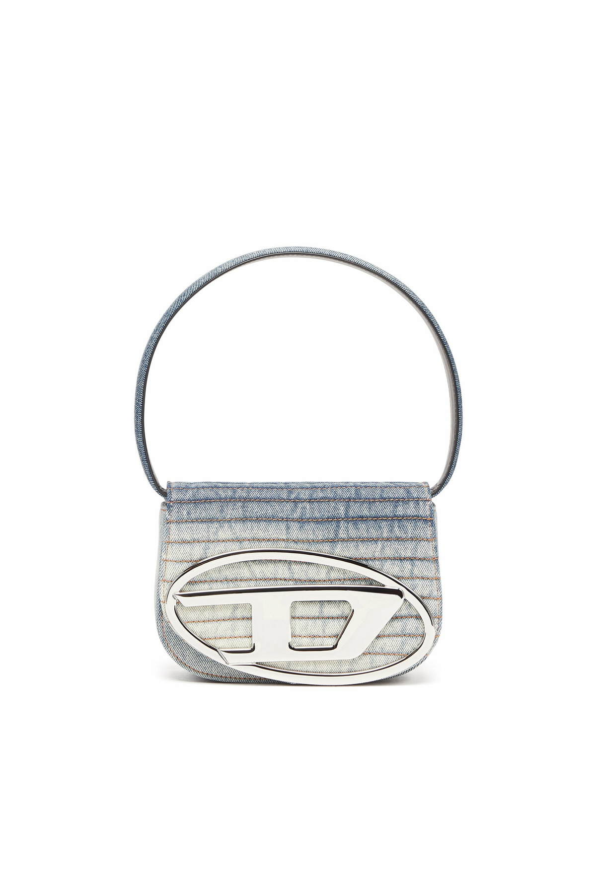 Diesel 1DR - Iconic shoulder bag in solarised denim - Shoulder Bags ...