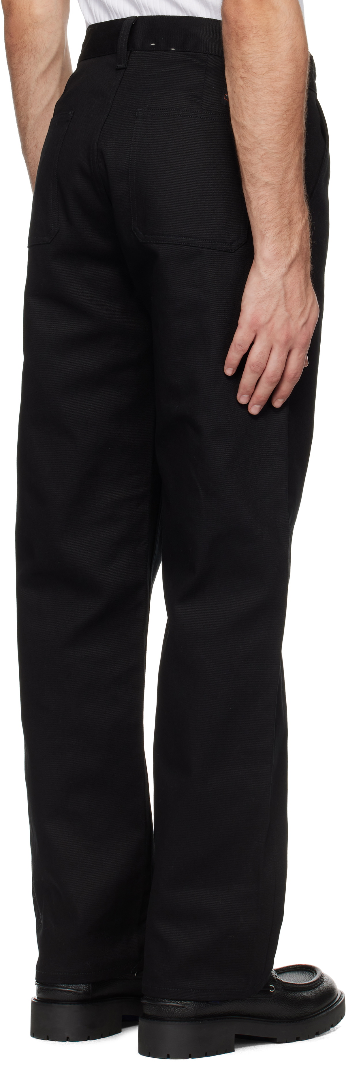Nudie Jeans Black Tuff Tony Trousers Nudie Jeans Co