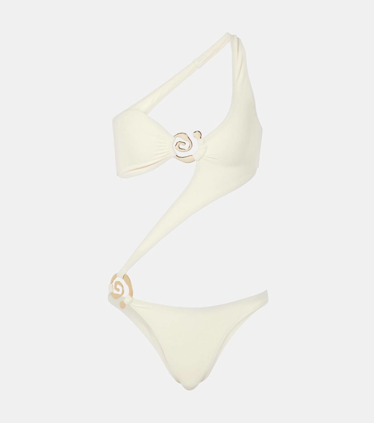 Same Spiral cutout one-shoulder swimsuit Same