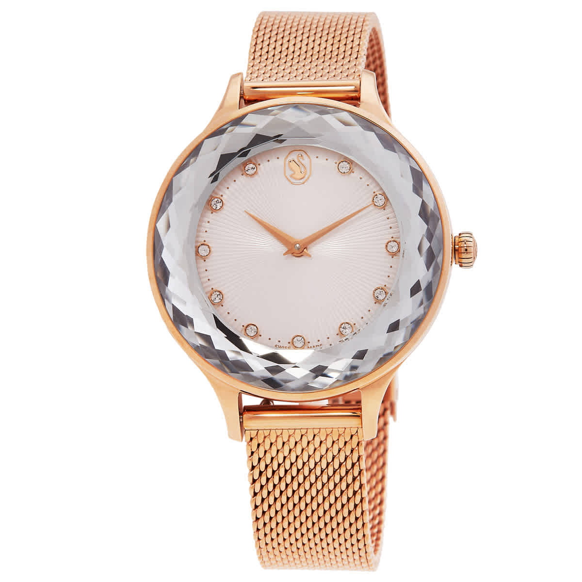 Swarovski Octea Nova Quartz Crystal Silver Dial Ladies Watch 5650011 ...