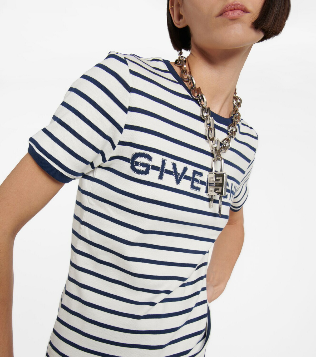 Givenchy Logo striped cotton jersey T-shirt Givenchy