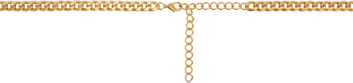 Balmain Gold 'Je t'aime' Brass Chain Belt Balmain