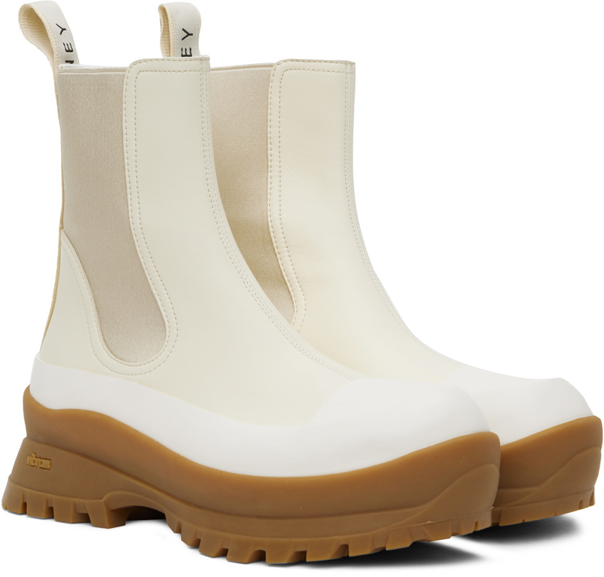 Stella McCartney Off-White Trace Boots Stella McCartney