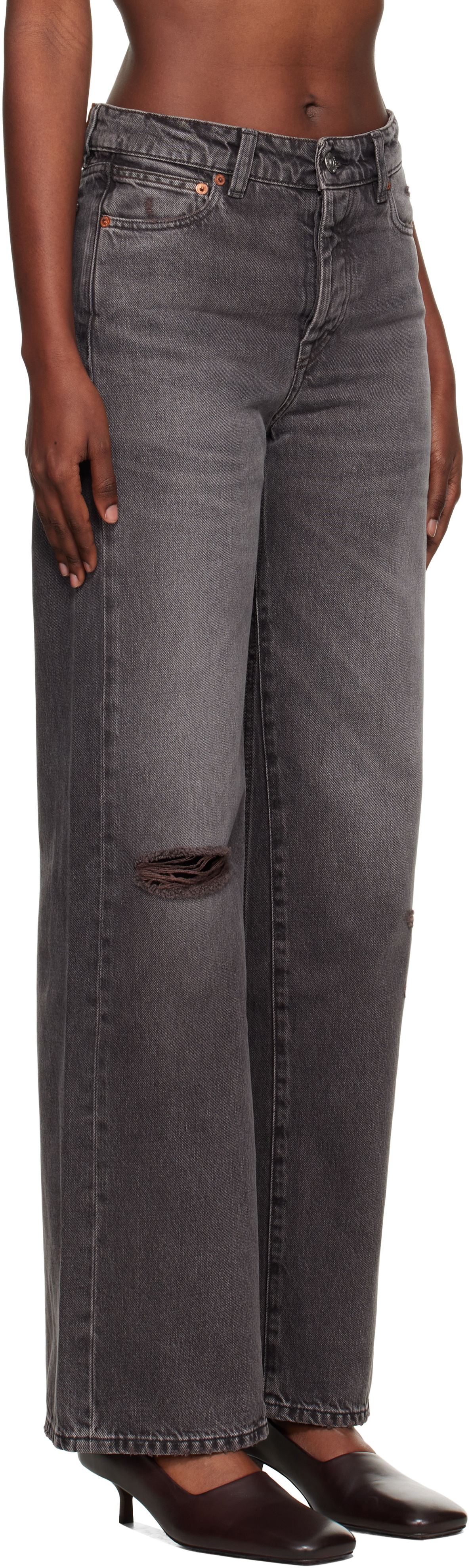 OUR LEGACY Gray Treble Cut Jeans Our Legacy