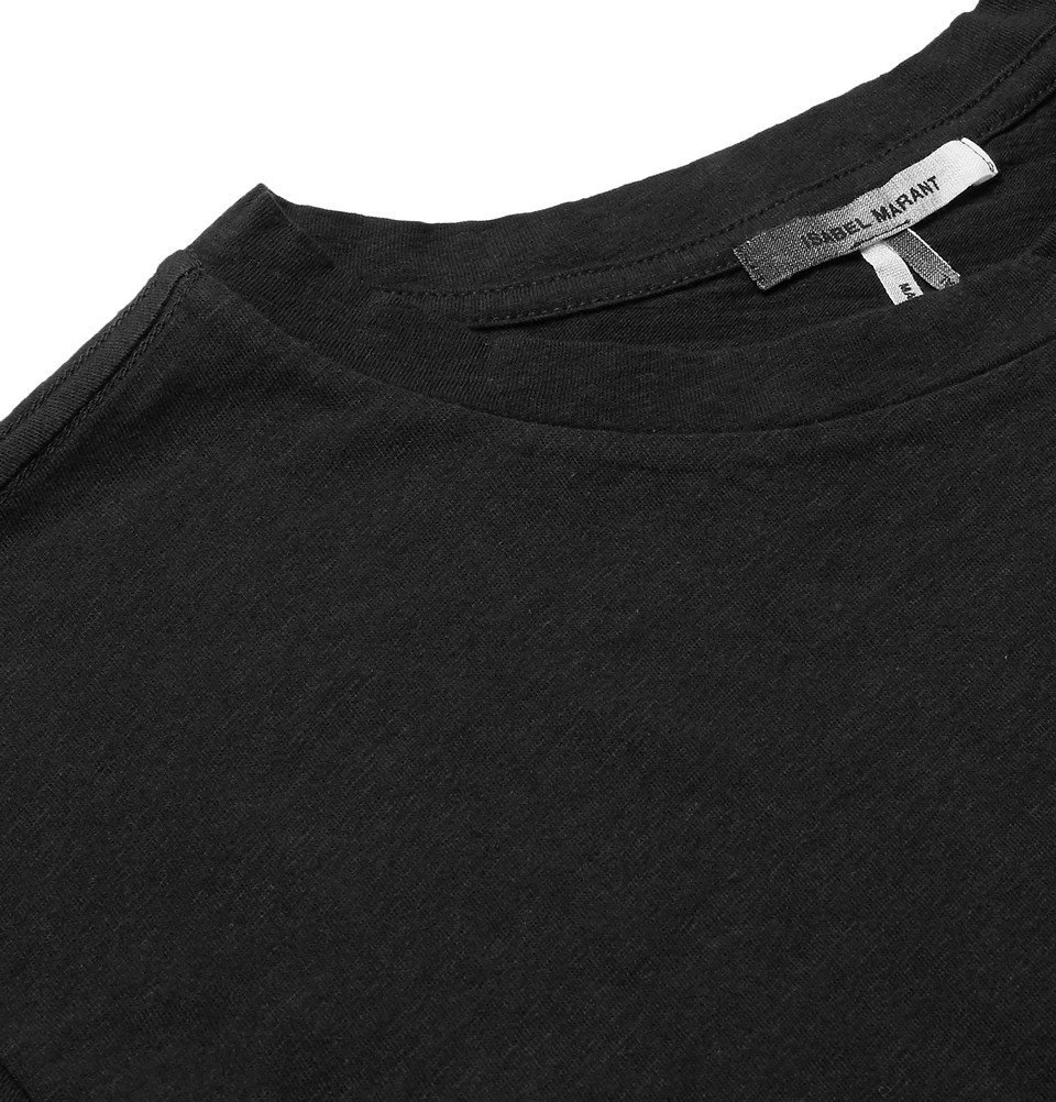 Isabel Marant - Zaffer Logo-Print Cotton-Jersey T-Shirt - Men - Black ...