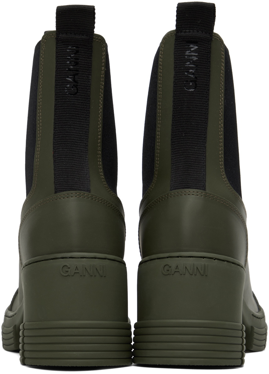 GANNI Khaki City Boots GANNI