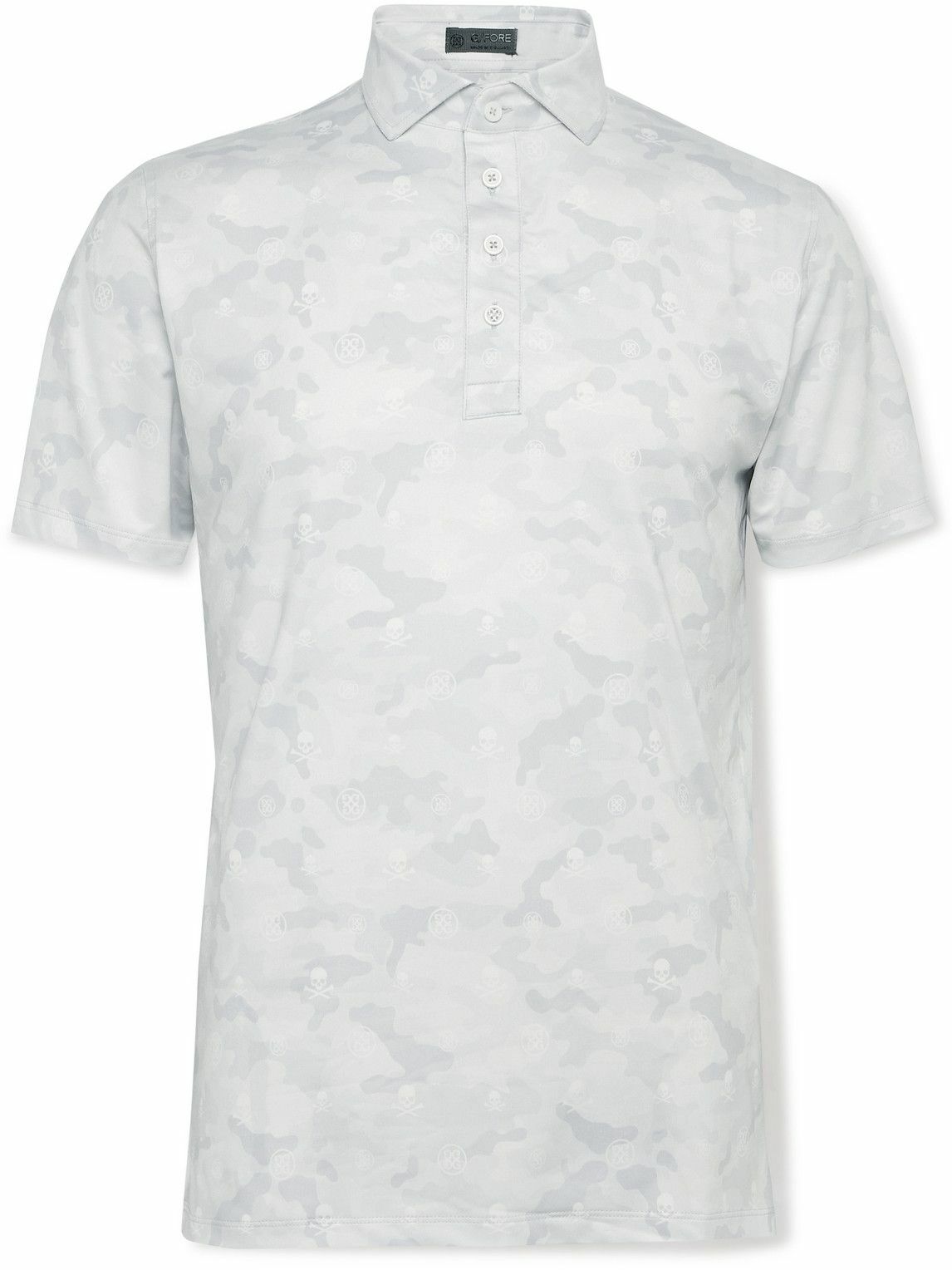 G/FORE - Icon Camouflage-Print Stretch-Jersey Golf Polo Shirt - White G ...