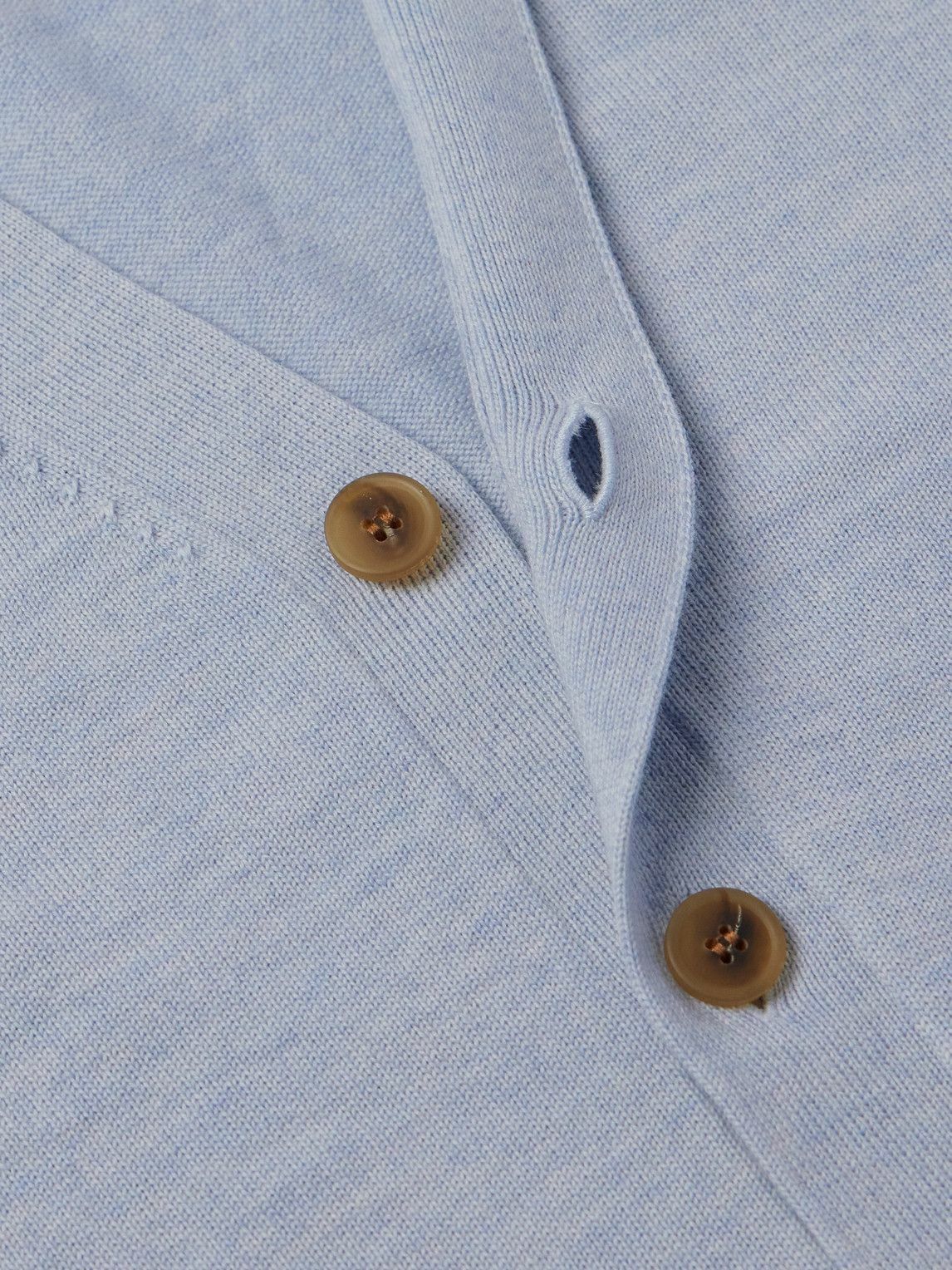 Maison Kitsuné - Slim-Fit Logo-Appliquéd Wool Cardigan - Blue Maison ...