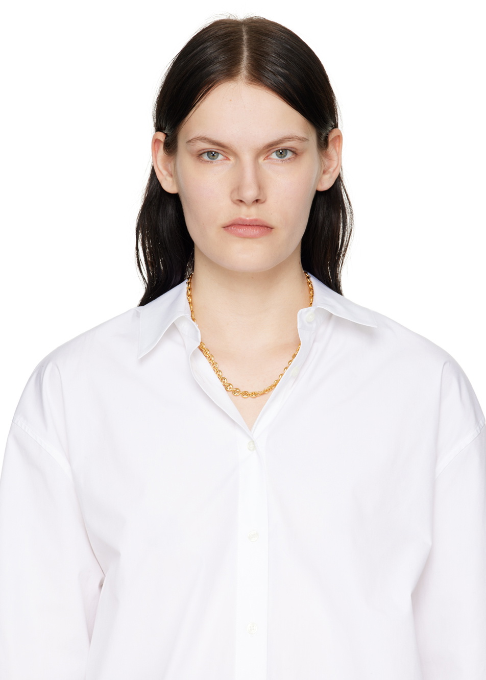 Sophie Buhai Gold Small Circle Link Necklace Sophie Buhai