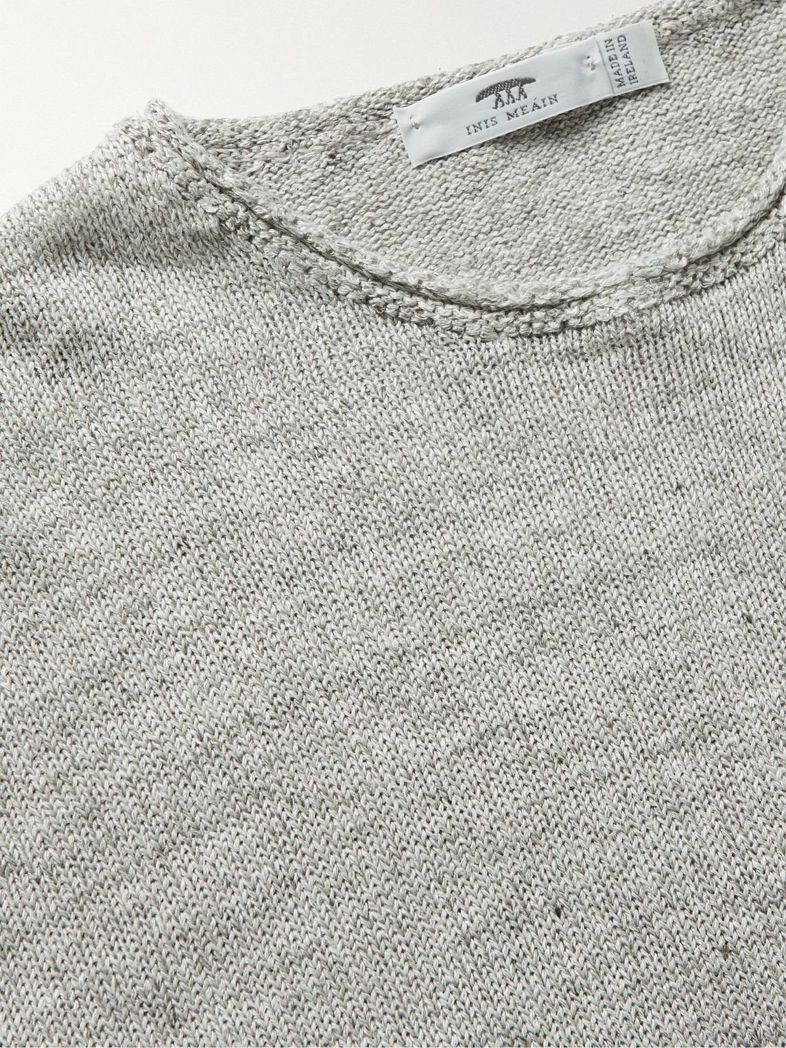 Inis Meáin - Donegal Linen Sweater - Gray Inis Meáin