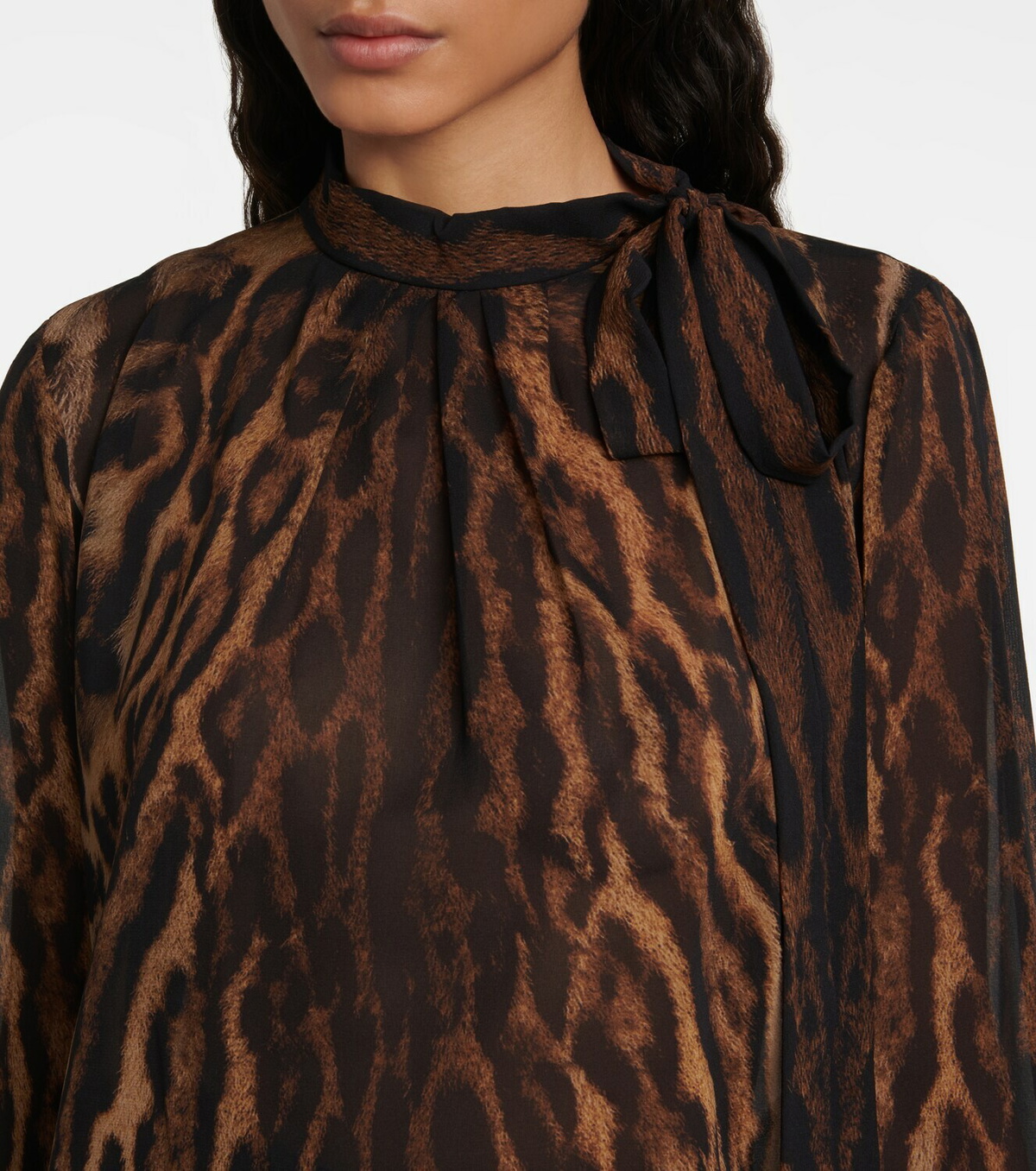 Givenchy - Lavaliere silk-blend blouse Givenchy