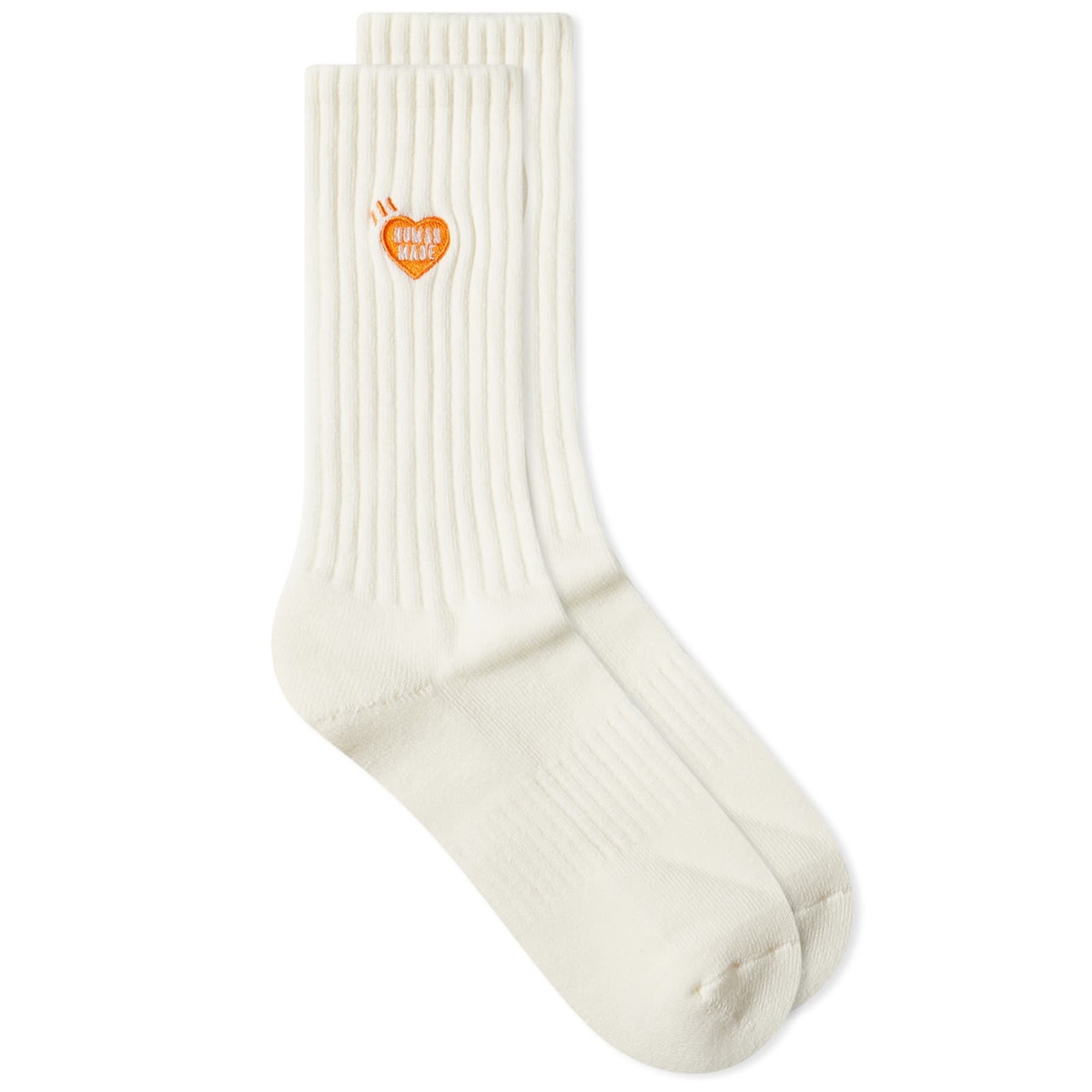 Human Made Men's Pile Sock in White Human Made