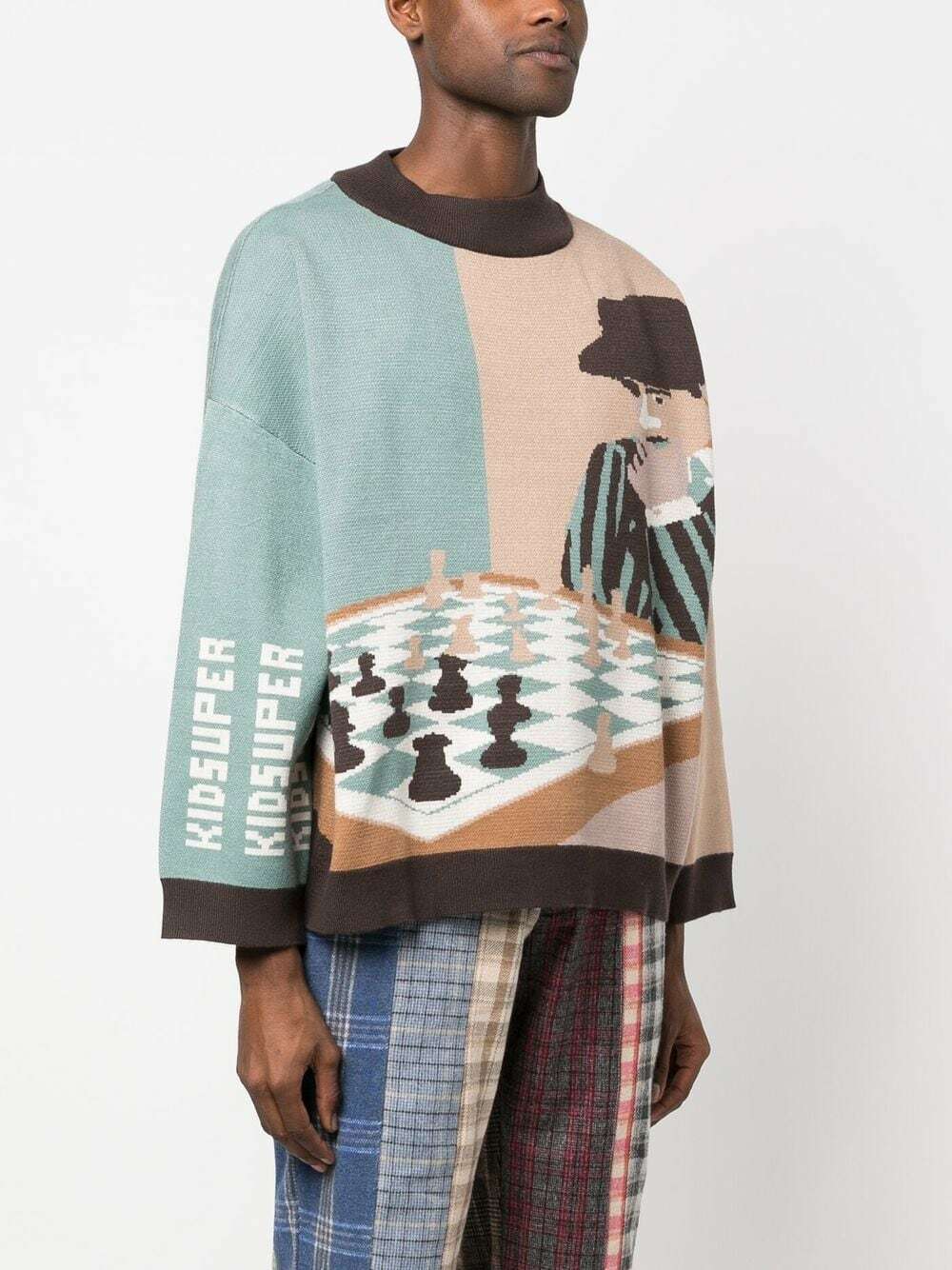 KIDSUPER - Chess Crewneck Sweater KidSuper