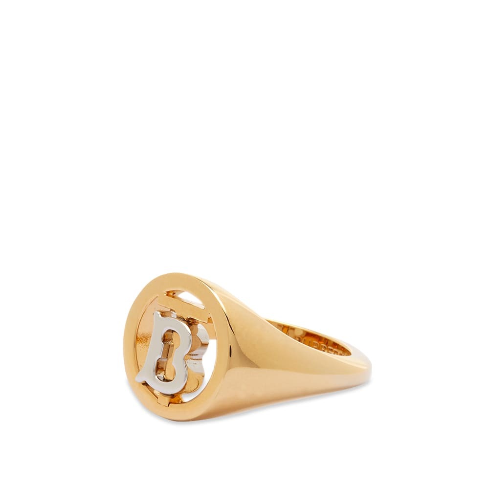 Burberry Women's Delicate Tb Signet Ring in Light Grey/Palladio Burberry