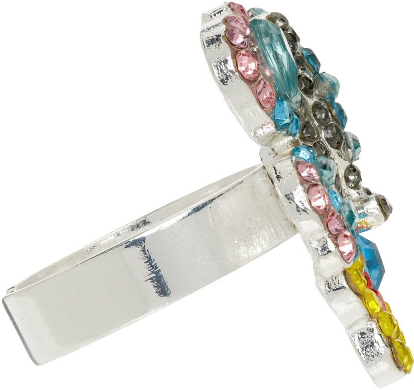 Collina Strada Silver Rhinestone Bug Ring Collina Strada