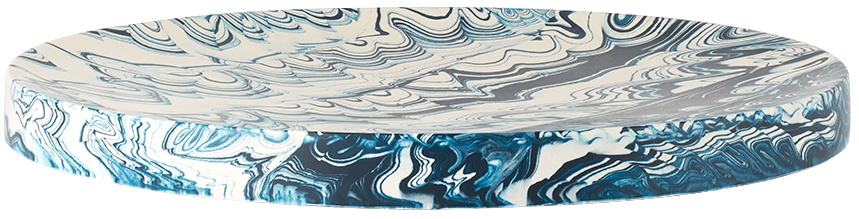 ÅBEN White & Green Poured Plate