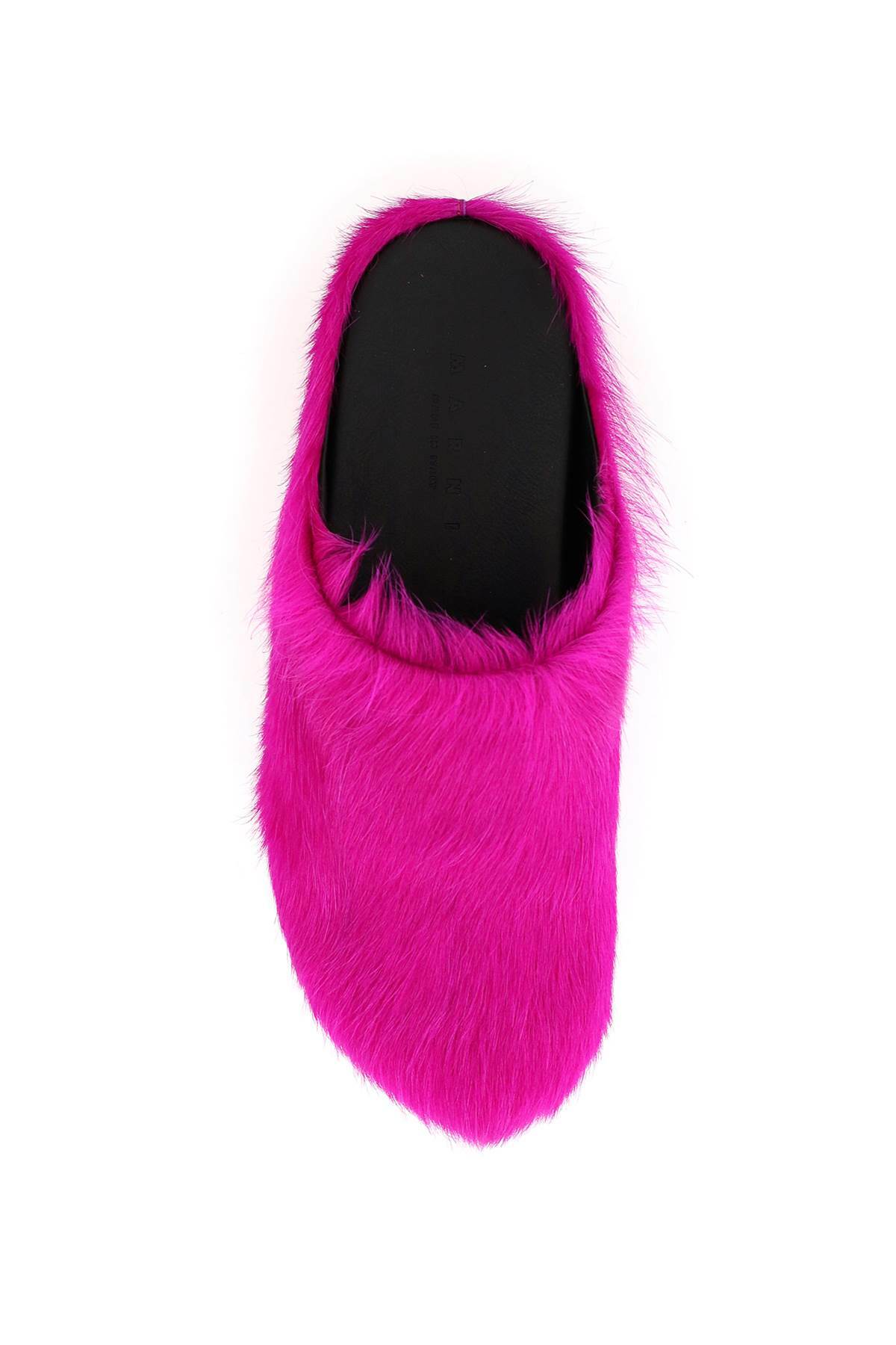 Marni Calf Fur Clogs Marni