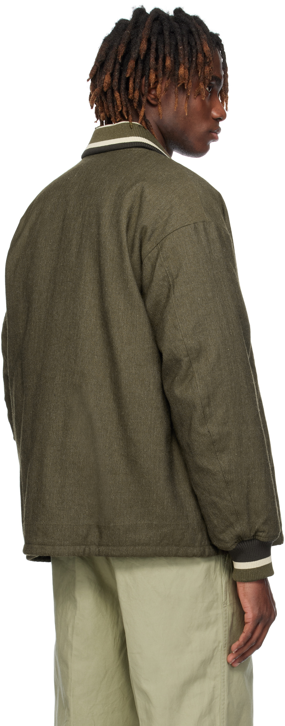 visvim Khaki Hobbs Wool Down Bomber Jacket Visvim