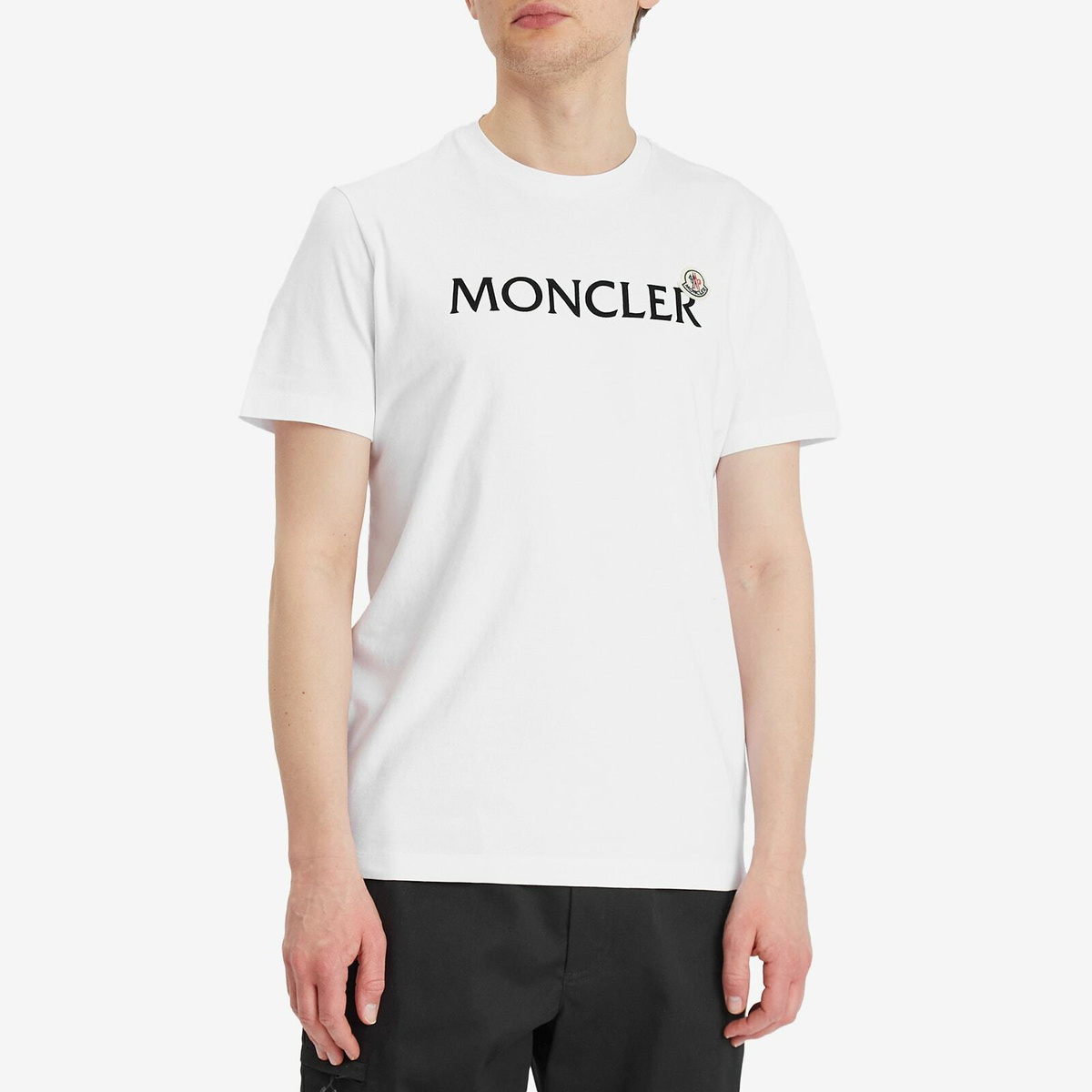 Moncler Men's Logo T-Shirt in White Moncler
