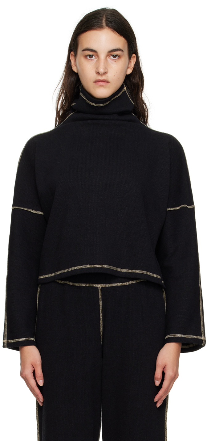Baserange Black Camer Turtleneck Baserange