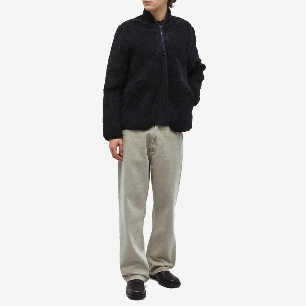 A Kind of Guise Men's Floki Fleece Jacket in Navy Sheep A Kind of Guise