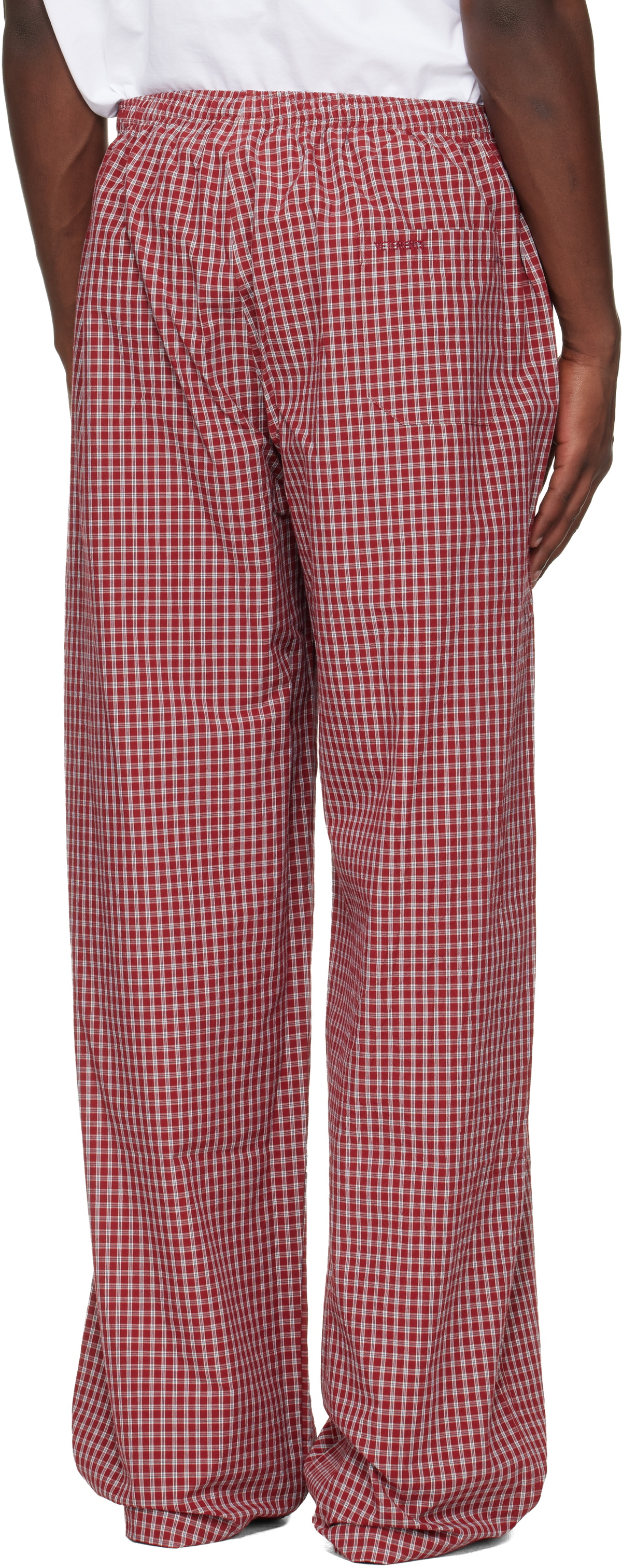 VETEMENTS Red Check Pyjama Pants Vetements