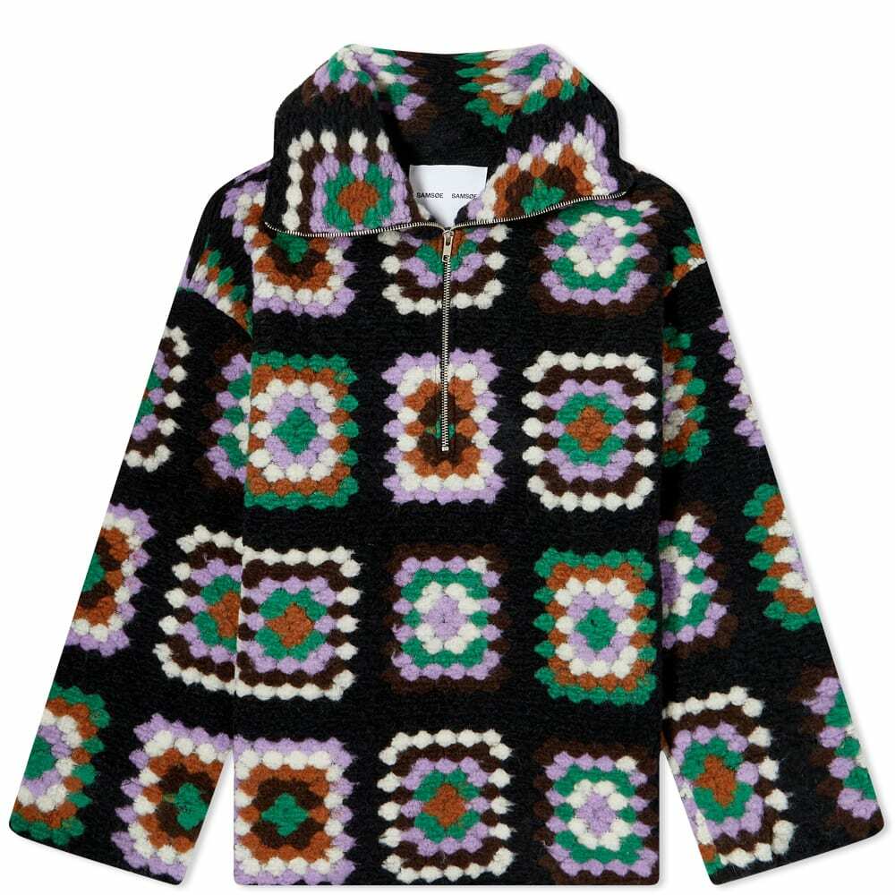 Samsøe Samsøe Women's Tess Knit Overshirt Pull Over in Crochet Samsøe ...