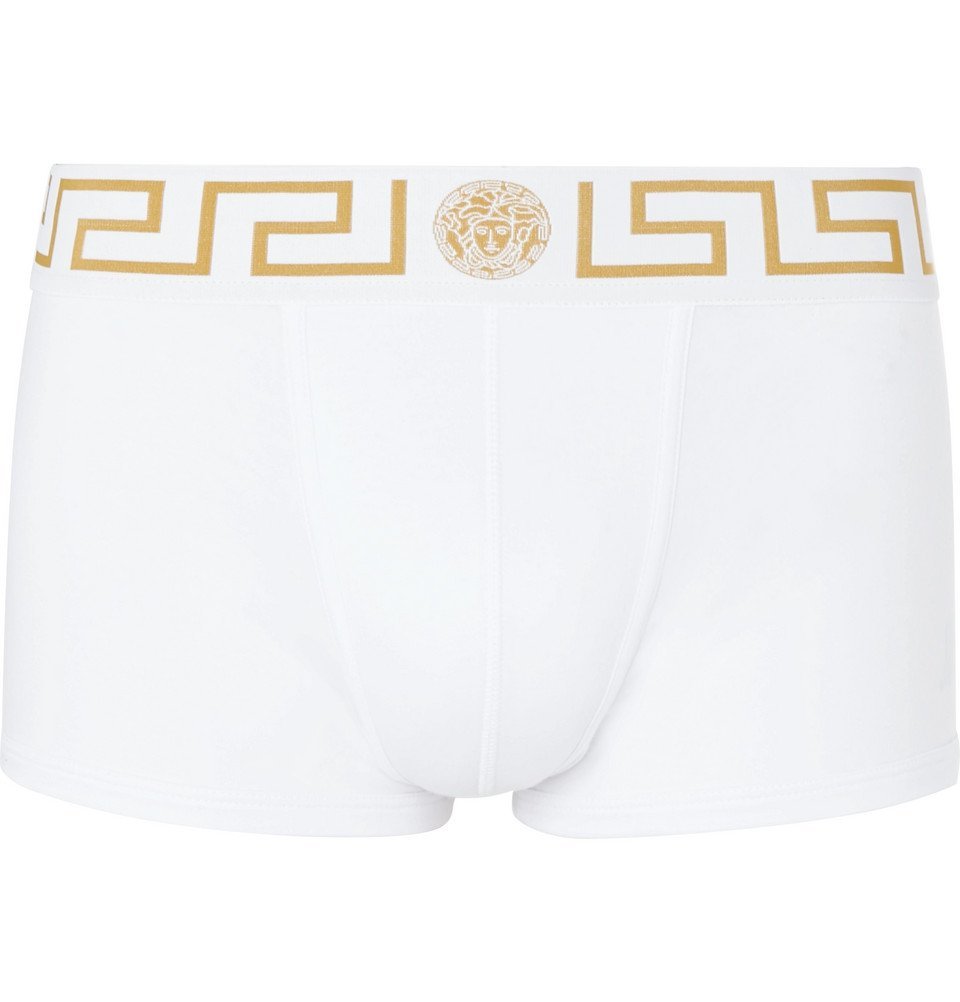 Versace - Stretch-Cotton Boxer Briefs - Men - White Versace