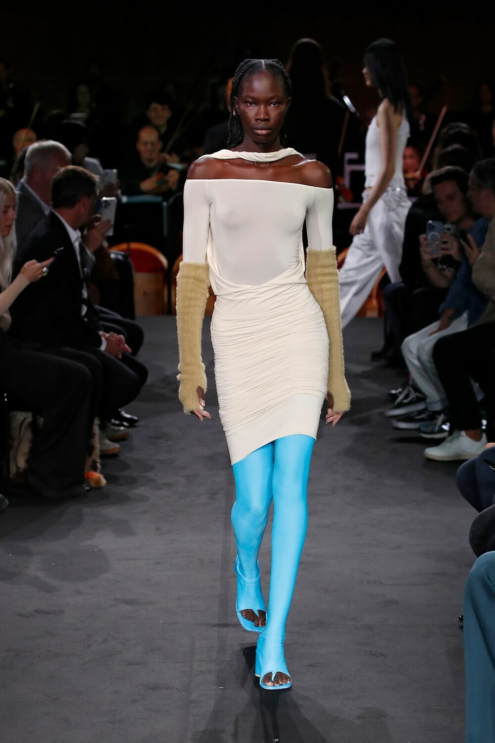 MM6 Maison Margiela - Deconstructed jersey maxi dress MM6 Maison Margiela