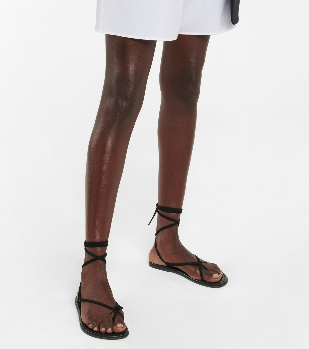 The Row Tie leather sandals The Row