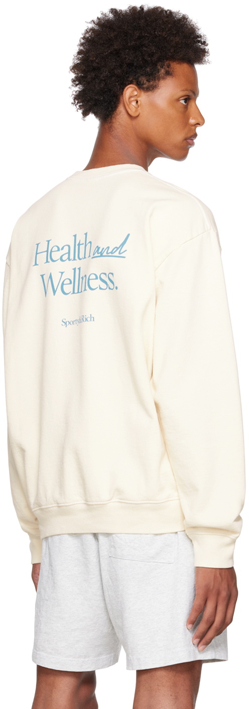 Sporty & Rich Off-White New Health Sweatshirt Sporty & Rich