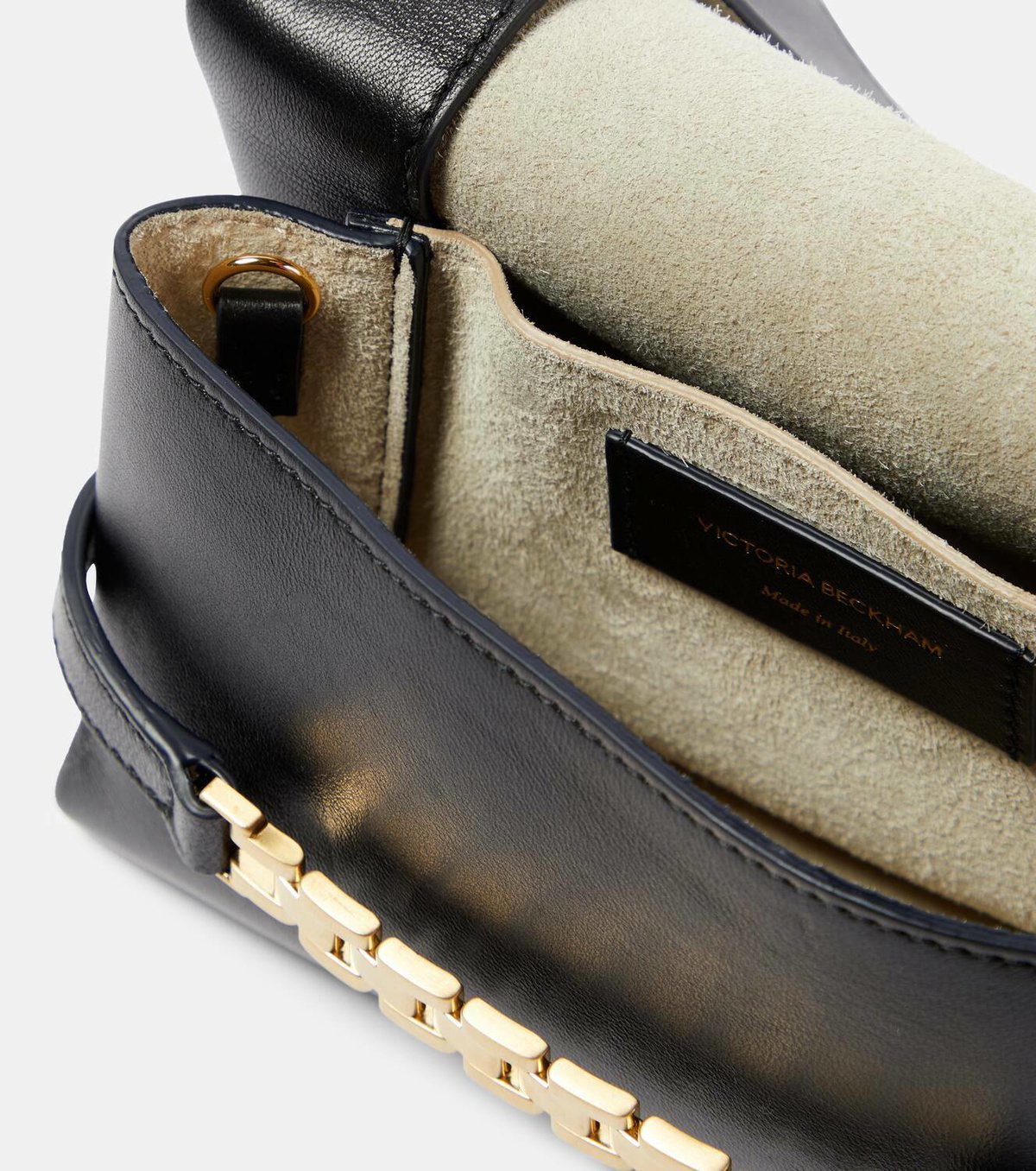 Victoria Beckham Chain Mini leather pouch with strap Victoria Beckham