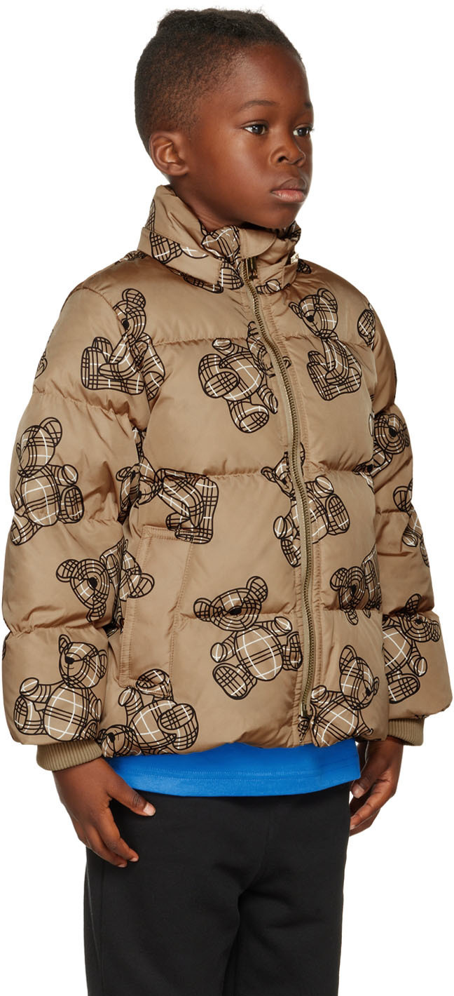 Burberry Kids Brown Thomas Bear Print Jacket Burberry