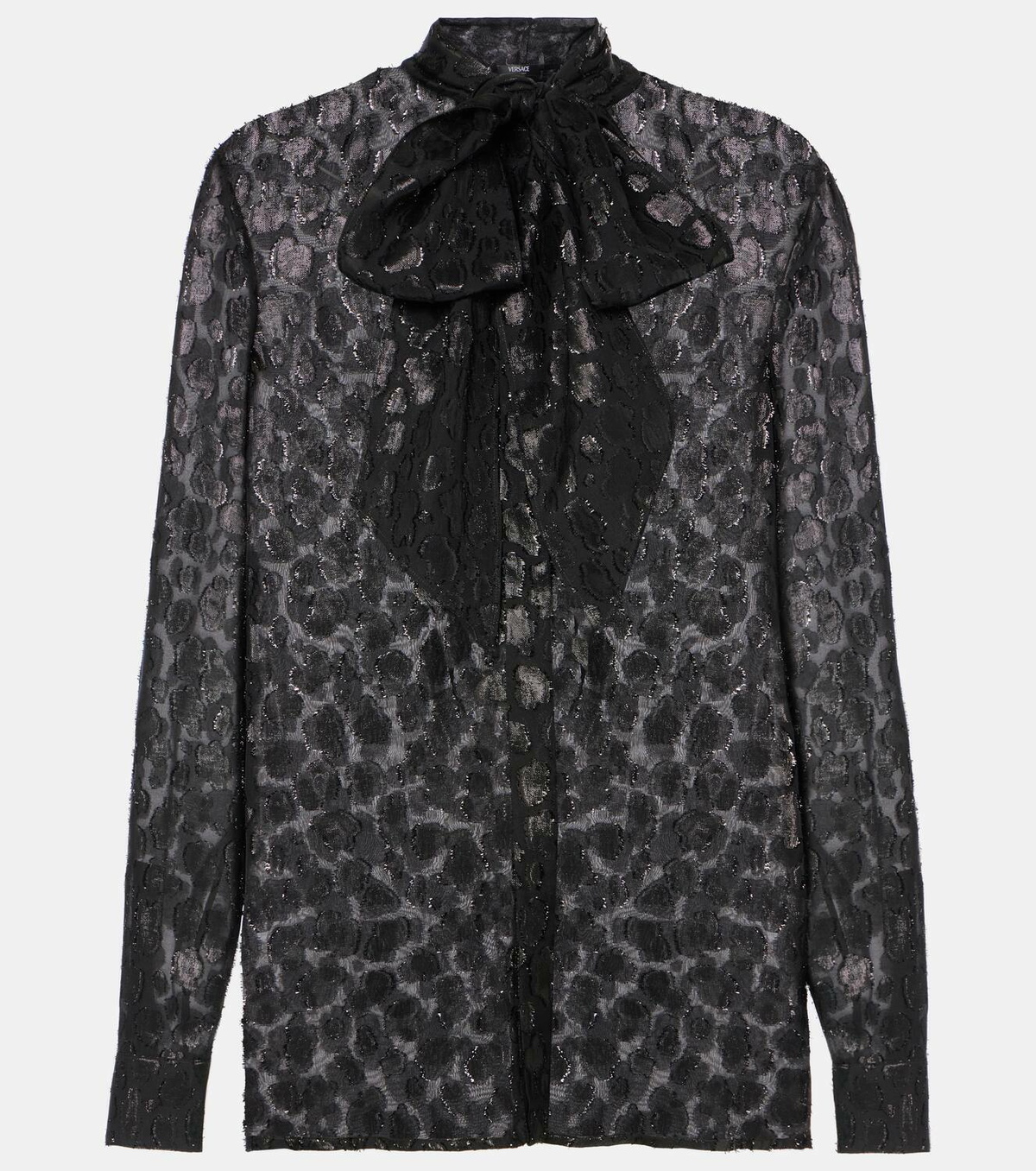 Versace Jacquard satin blouse Versace
