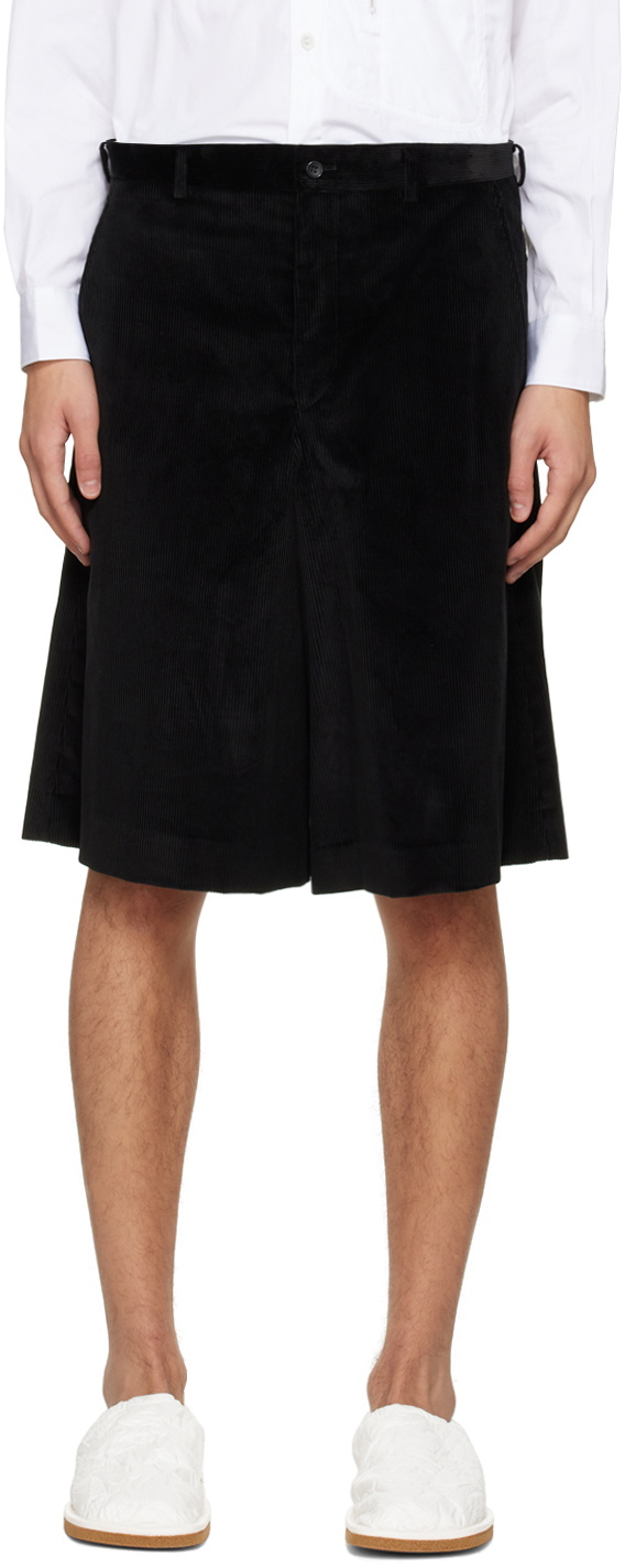 Comme des Garçons Homme Plus Black Knee-Length Shorts Comme des Garcons ...
