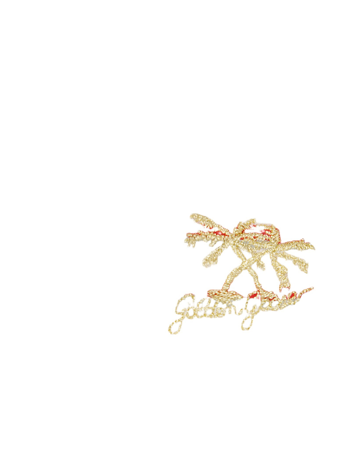 Golden Goose Logo Embroidered Striped Polo Top Golden Goose Deluxe Brand