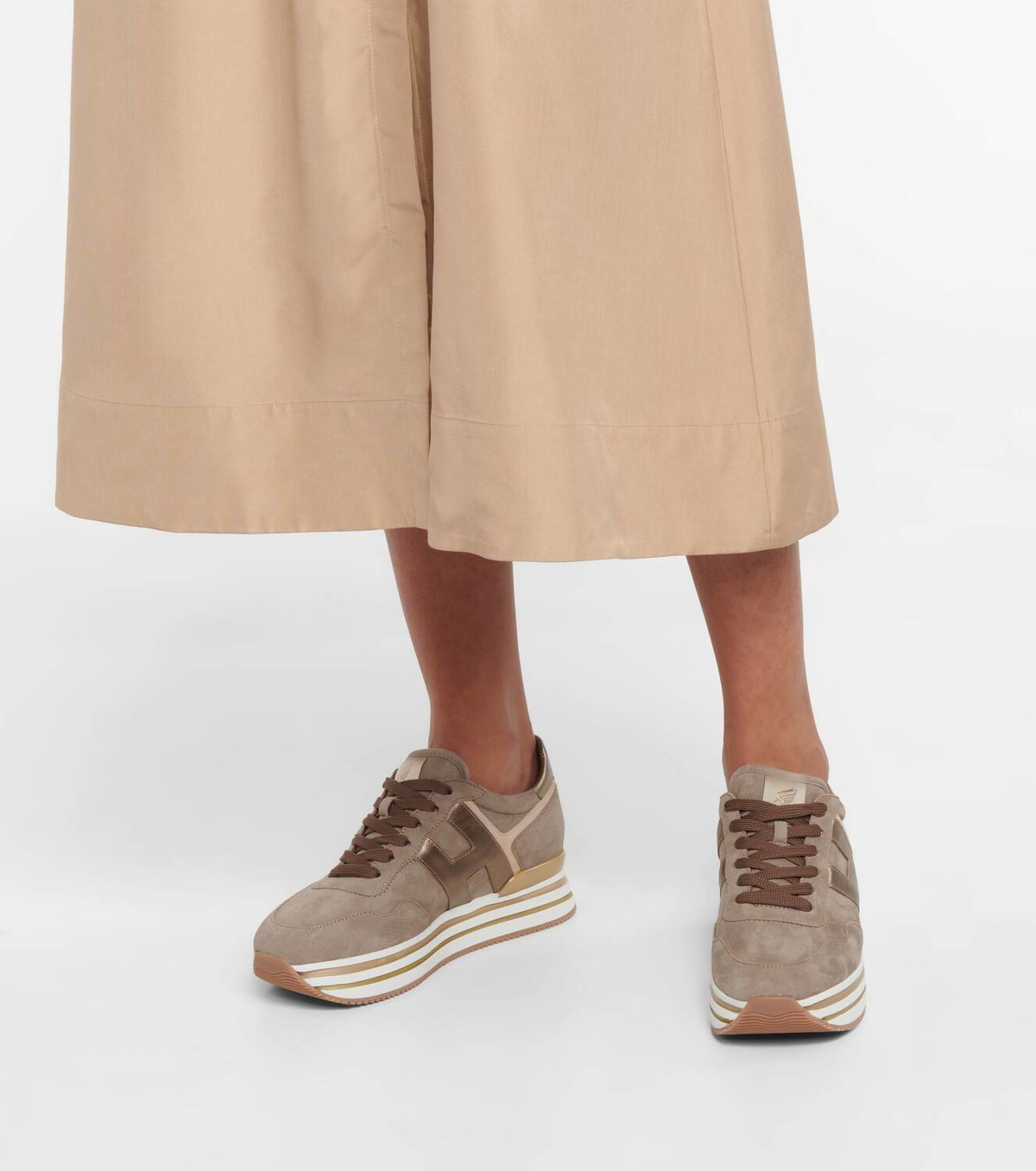Hogan H483 leather platform sneakers Hogan