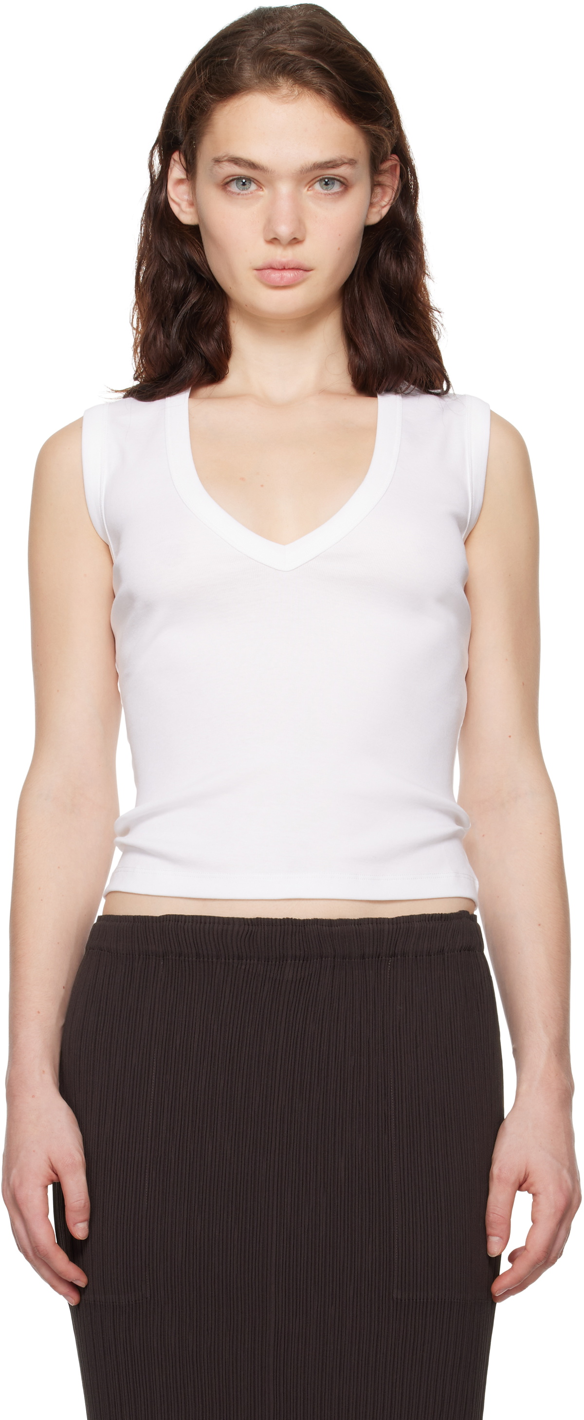 FLORE FLORE White Dewi Tank Top FLORE FLORE