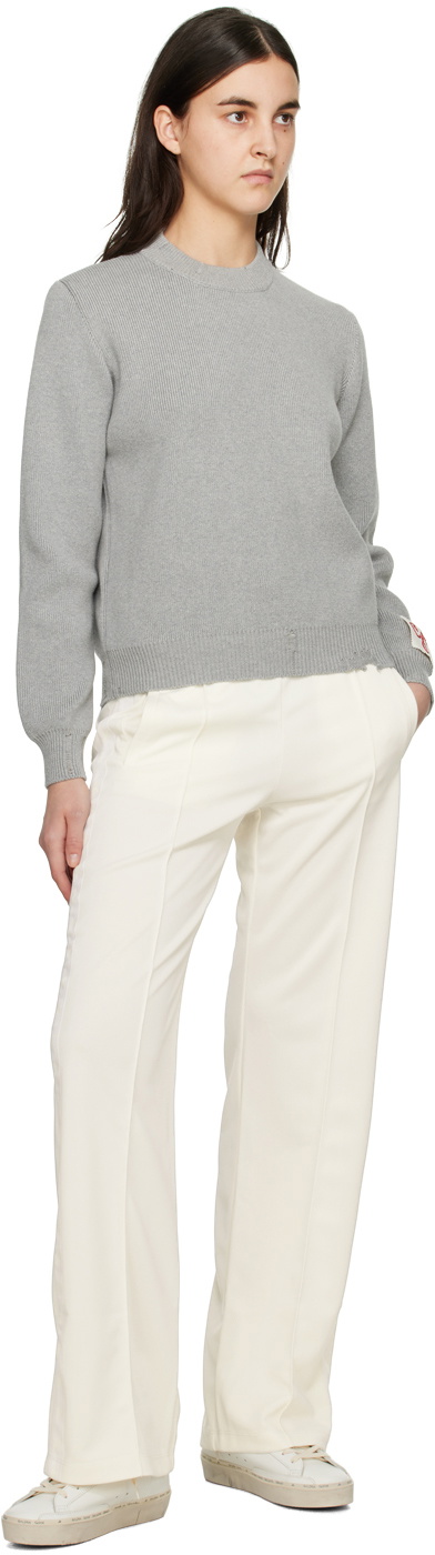 Golden Goose Gray Distressed Sweater Golden Goose Deluxe Brand