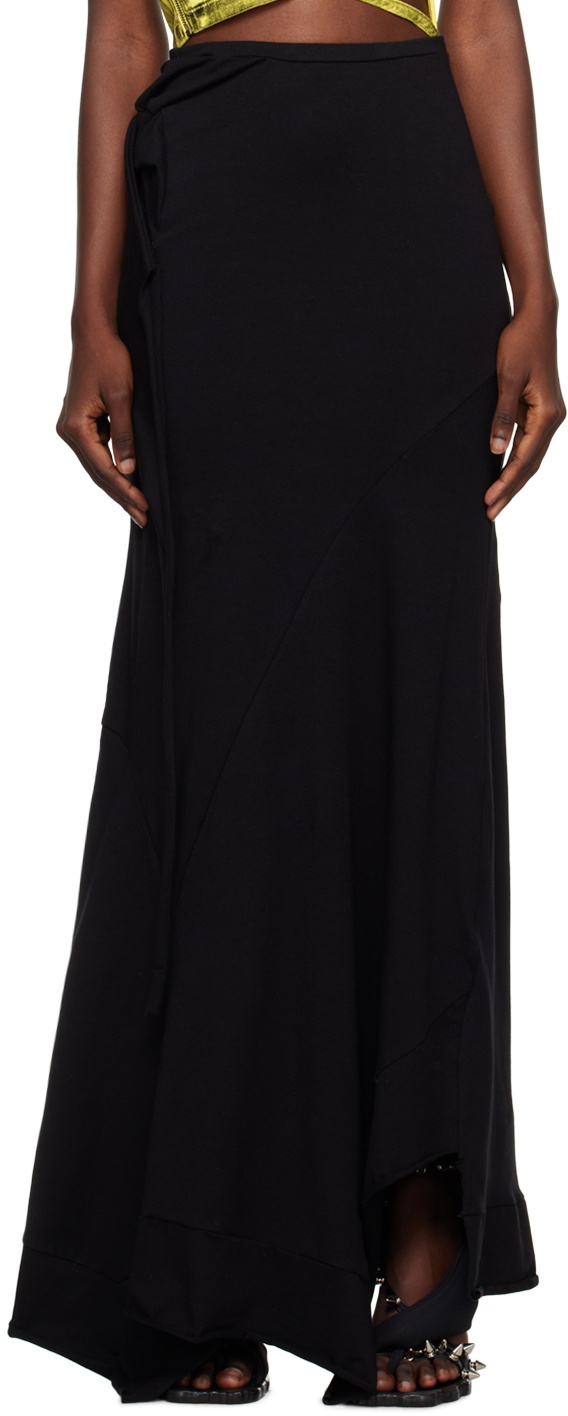 Ottolinger Black Asymmetric Maxi Skirt Ottolinger