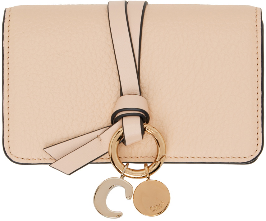 Chloé Pink Alphabet Card Holder Chloe