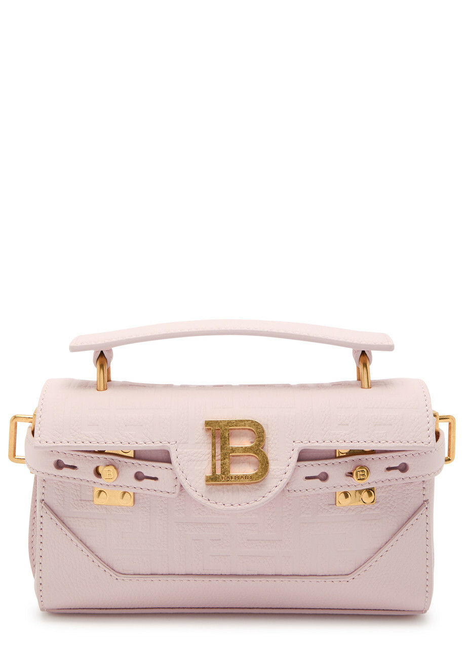 Balmain B-Buzz 19 Leather top Handle bag - Rose - One Size Balmain