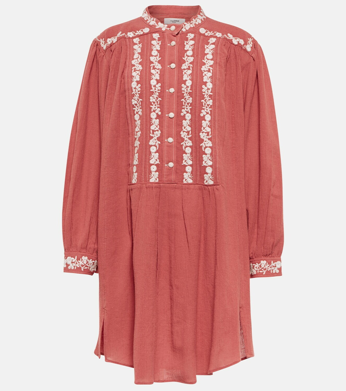 Marant Etoile Gena embroidered cotton minidress Isabel Marant Etoile