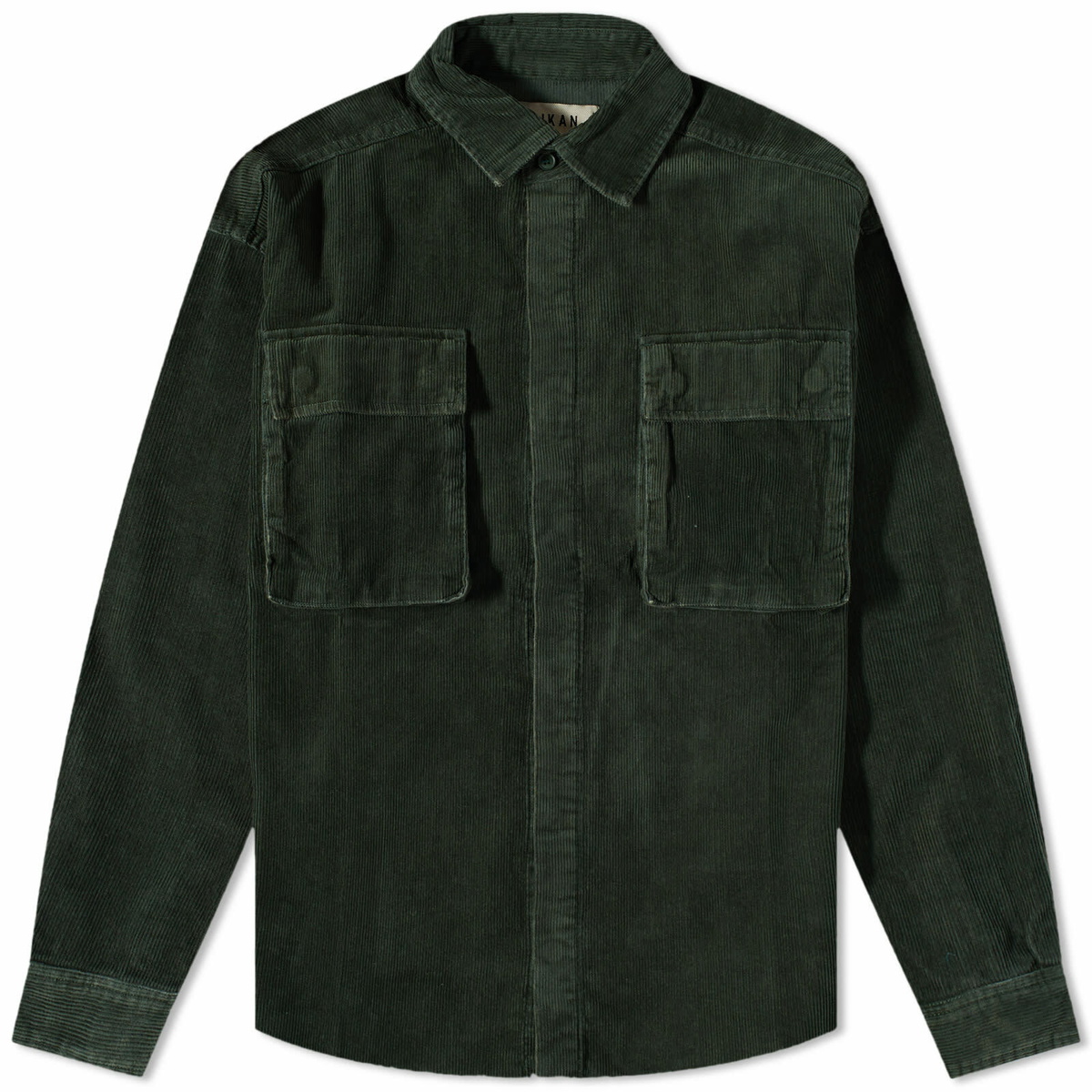 Taikan Men's Corduroy Shirt Jacket in Forest Green Taikan