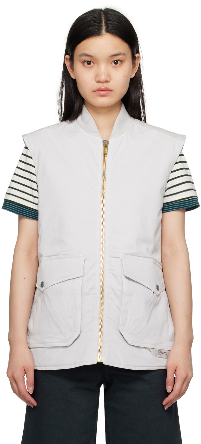 Objects IV Life Gray Cargo Vest Objects IV Life