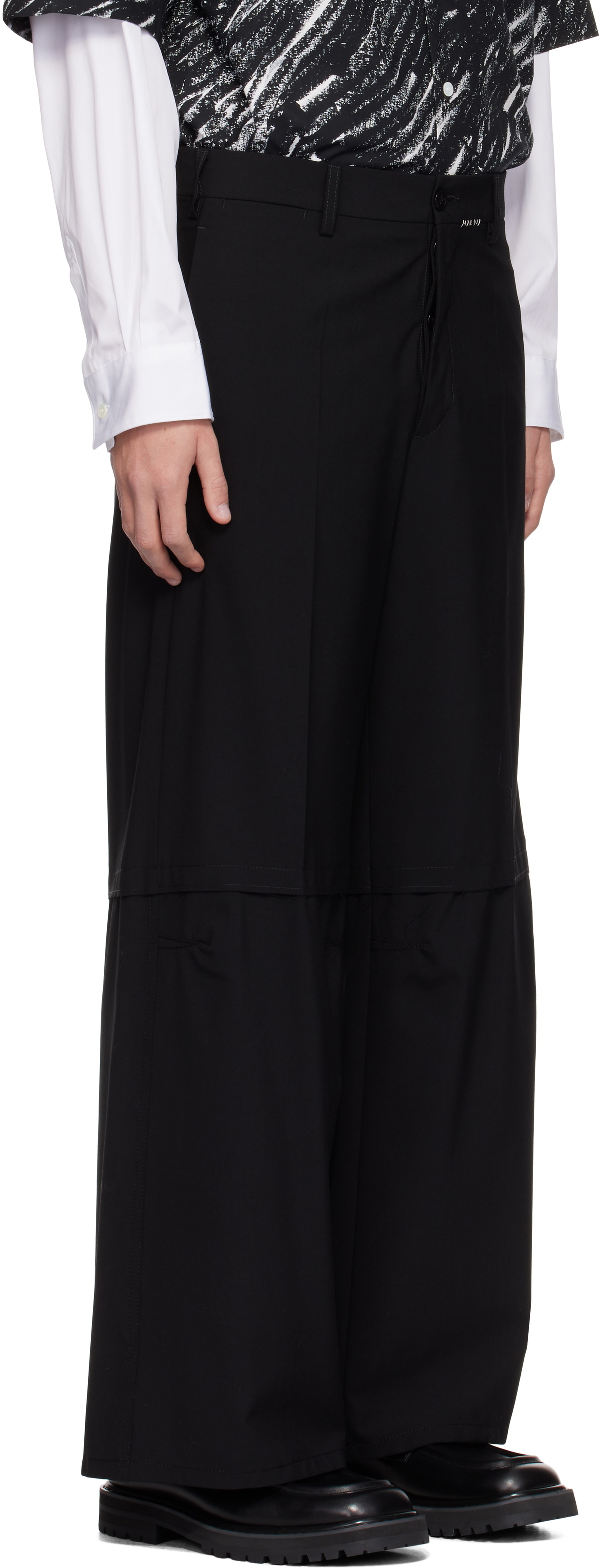 Marni Black Marni Mending Trousers Marni