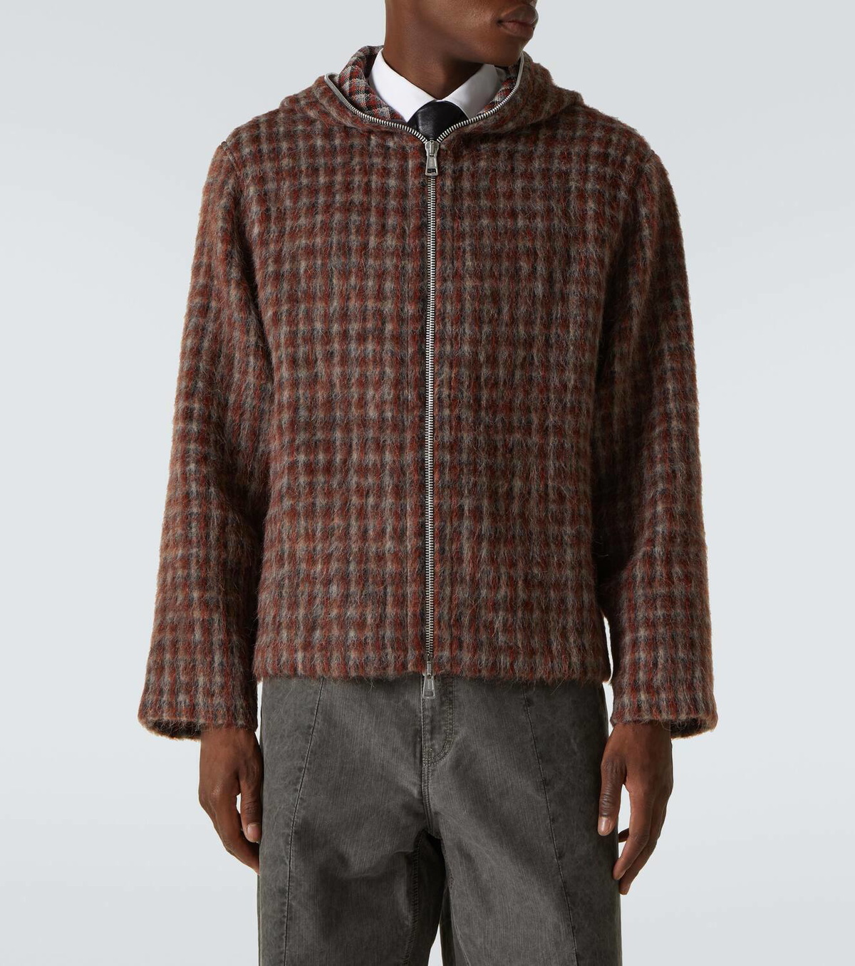 Our Legacy Checked hooded jacket Our Legacy