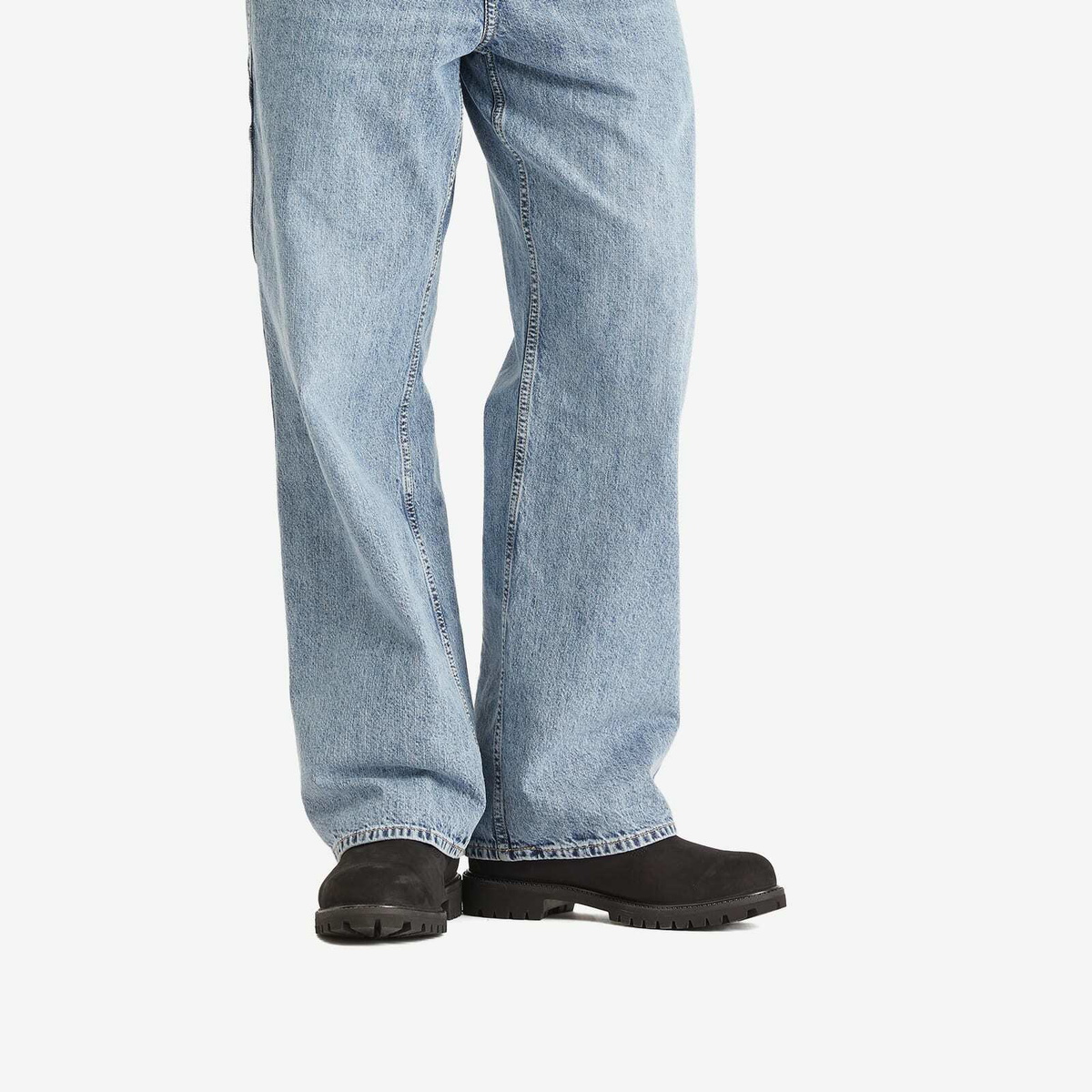 Timberland Men's 6" Premium Boot in Black Nubuck Timberland