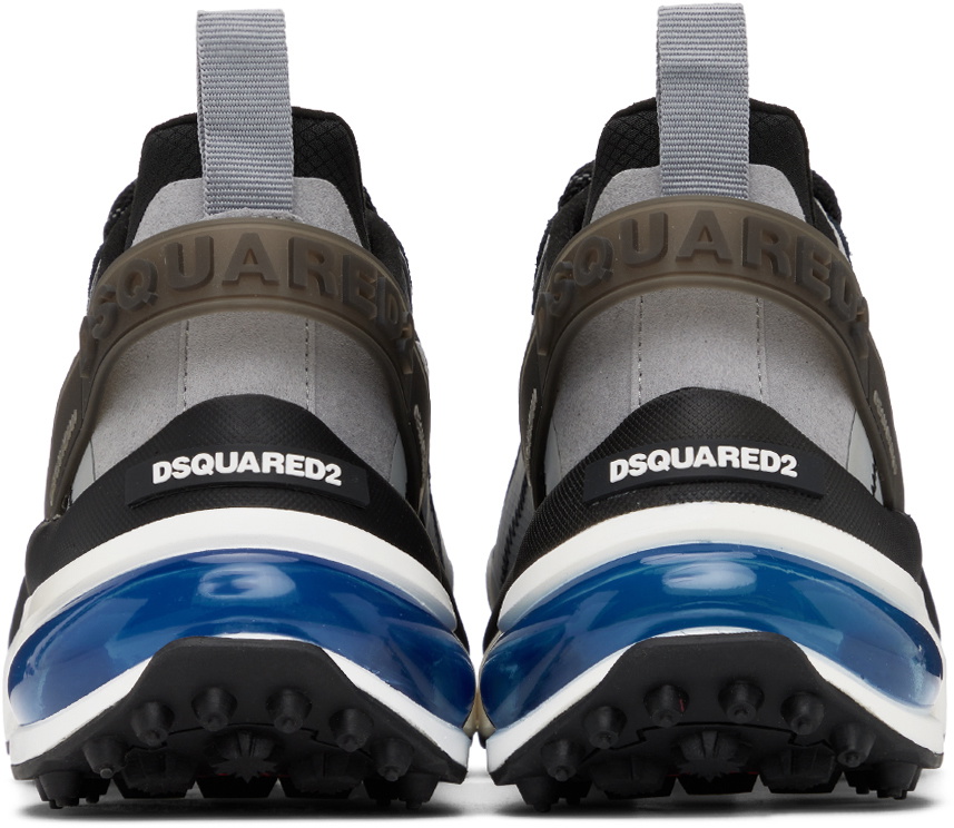 Dsquared2 Black & Gray Bubble Sneakers Dsquared2