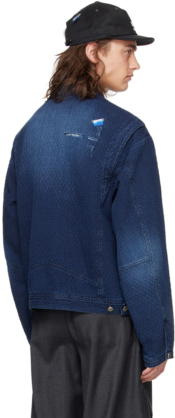 ADER error Navy Pelter Denim Jacket ADER error